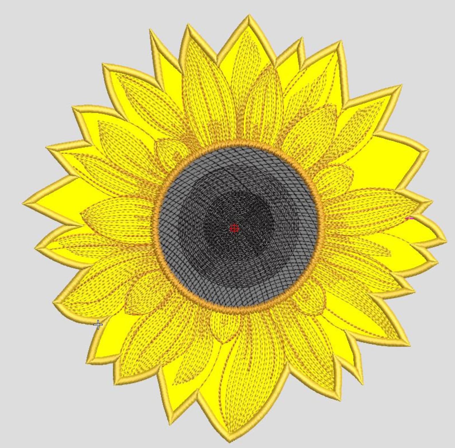 Sunflower No3 Applique Embroidery Design / Machine Embroidery - Etsy