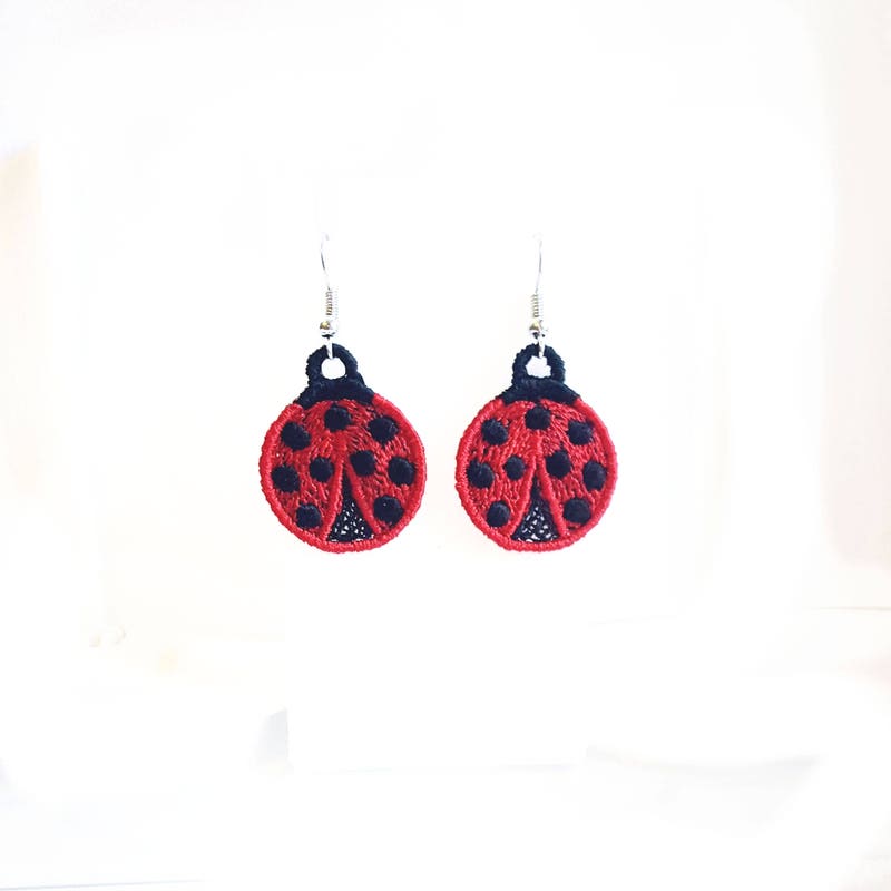 Ladybug Earrings - Etsy