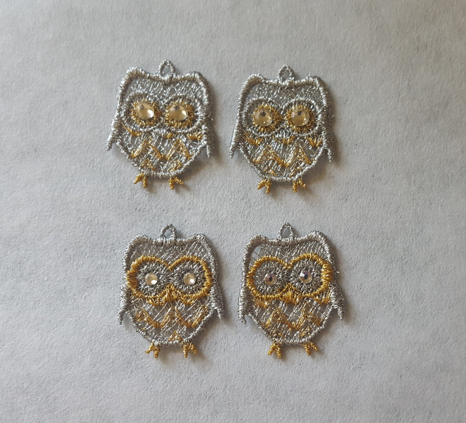 Owl Earrings Embroidery Design / Machine Embroidery Design/ FSL ...