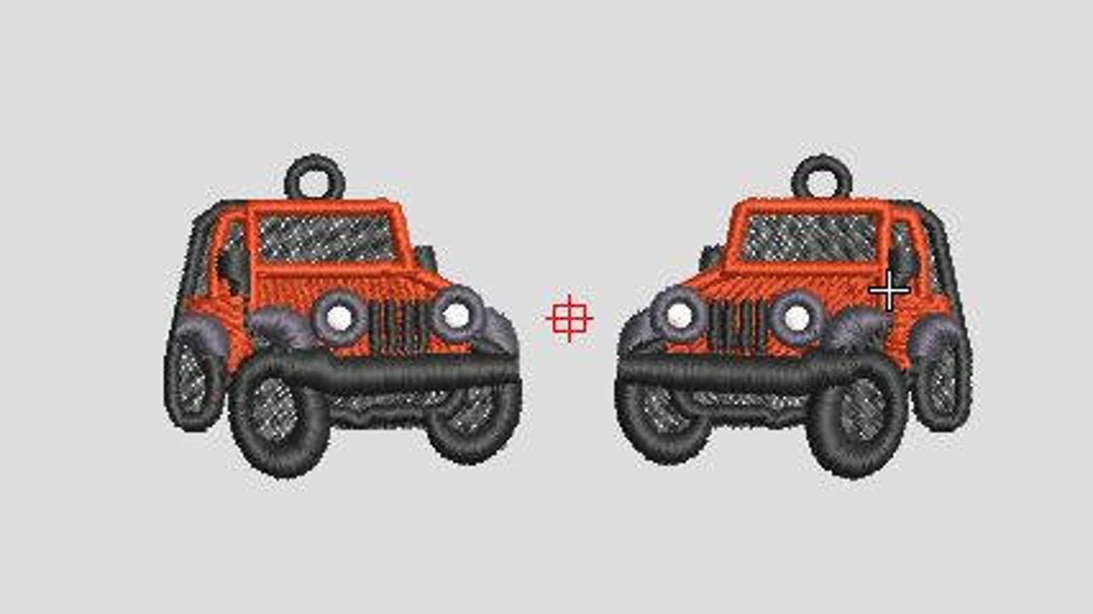 Car Earrings FSL Embroidery Design / Machine Embroidery / Cars ...