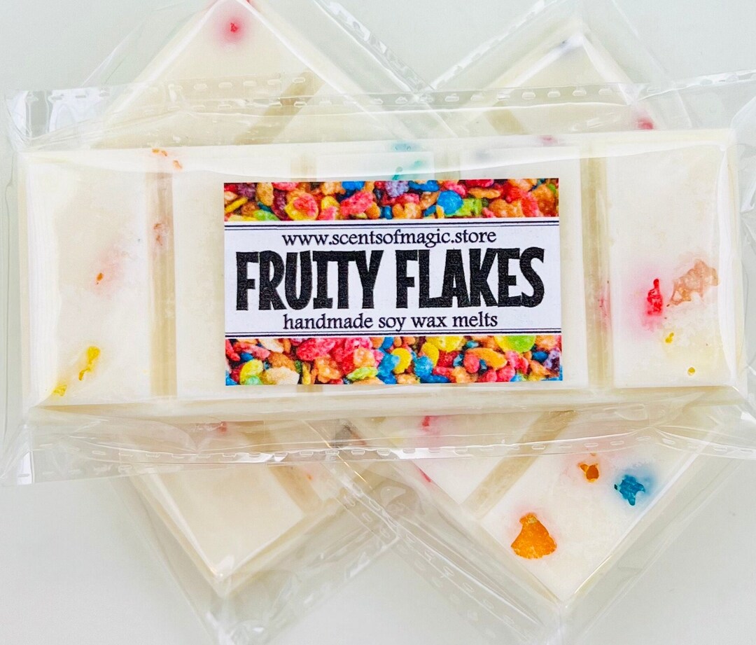 Fruity Flakes Breakfast Cereal Scented Snap Bar Wax Melts Soy Wax Shots ...