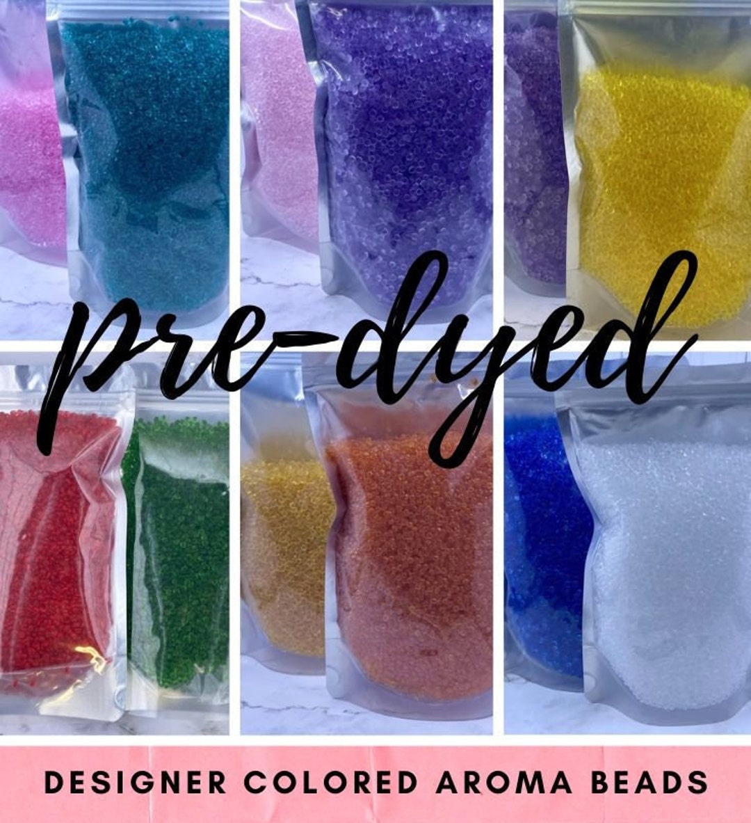 1 Lb. Premium Pre-dyed Aroma Beads | Make Your Own Car Freshies | Easy ...