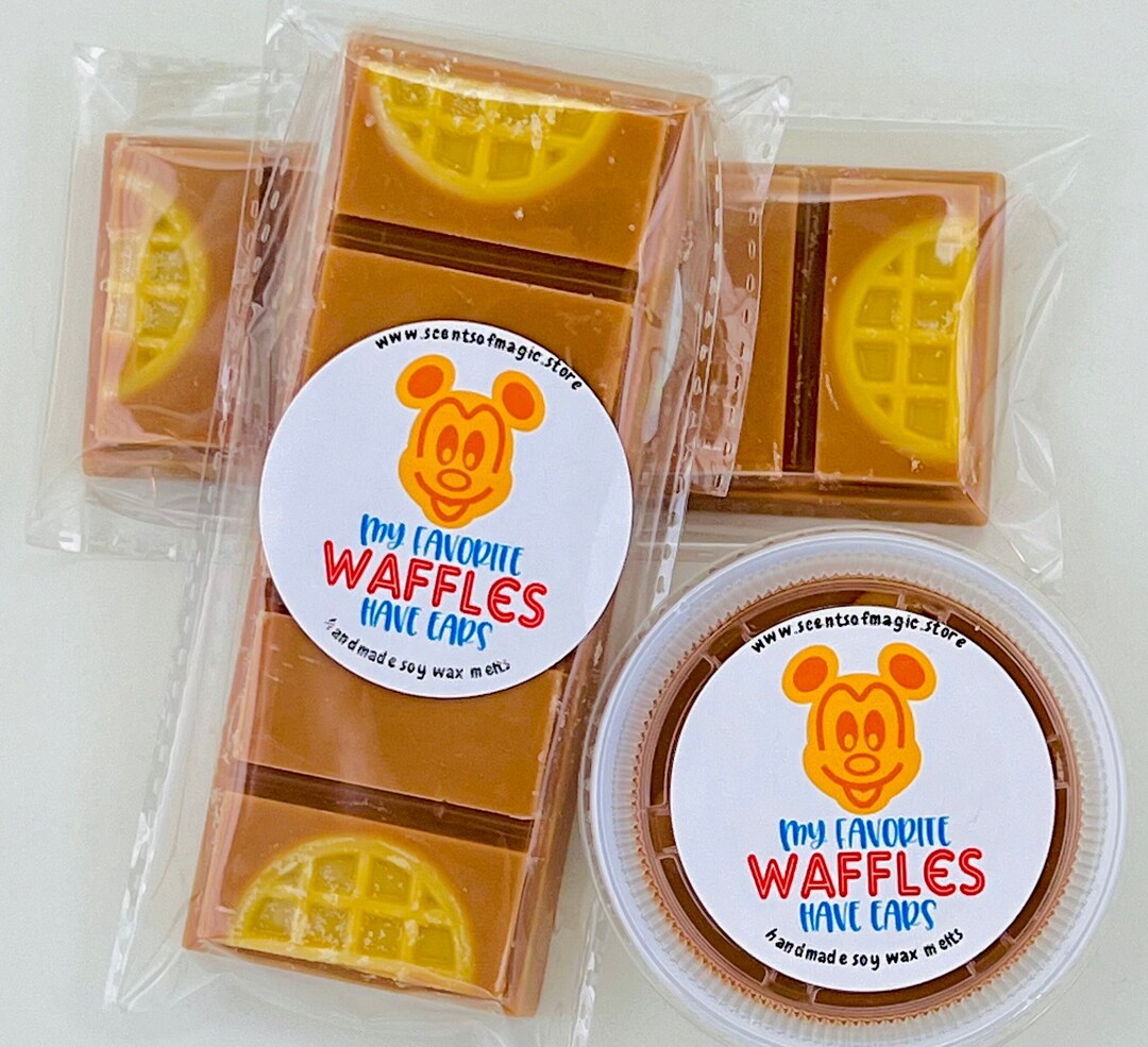 Mickey Waffles Inspired Maple Syrup Pancake Snap Bar Wax Melts Soy Wax ...