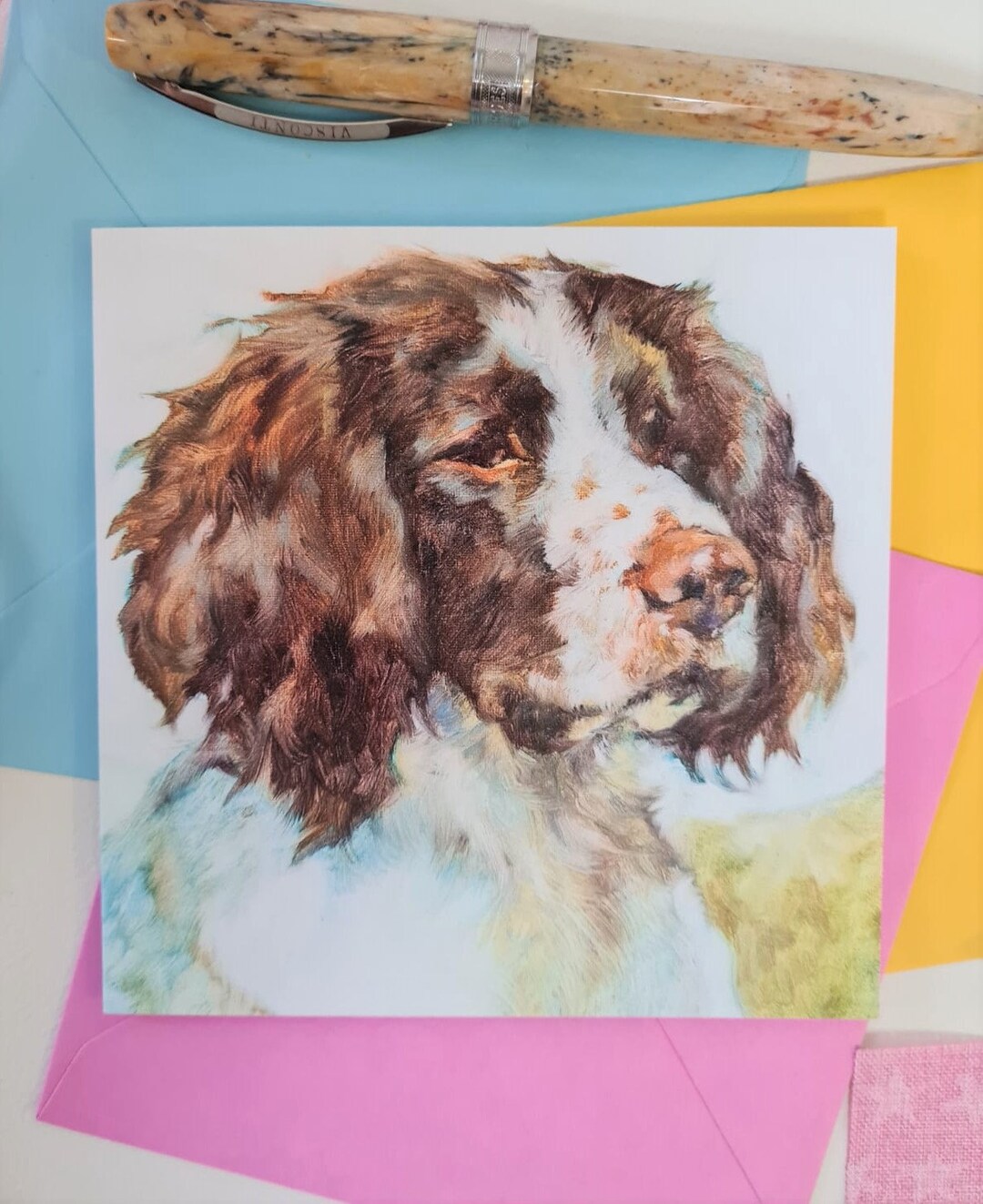 Spaniel Greeting Card-springer Birthday Card Spaniel Anniversary Card ...