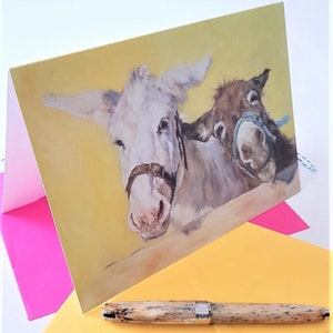 Donkey Greeting Card - Personalised Animal Birthday Card- Donkey Lovers ...