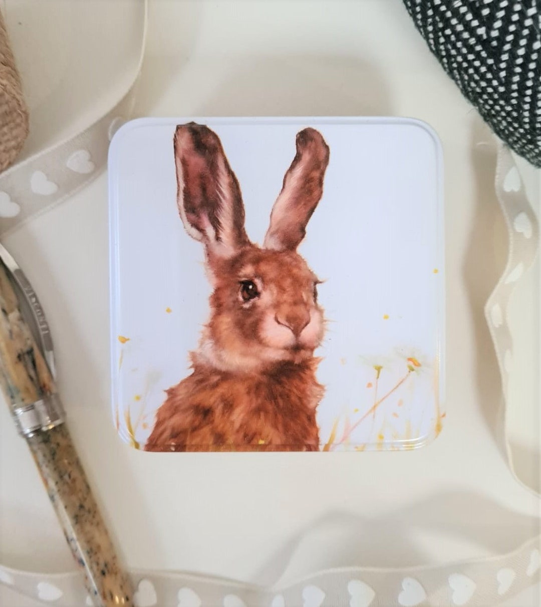 Hare Gift Tin Gift Hare Gift Anniversary Gift Hobby Tin love Wild Hare ...