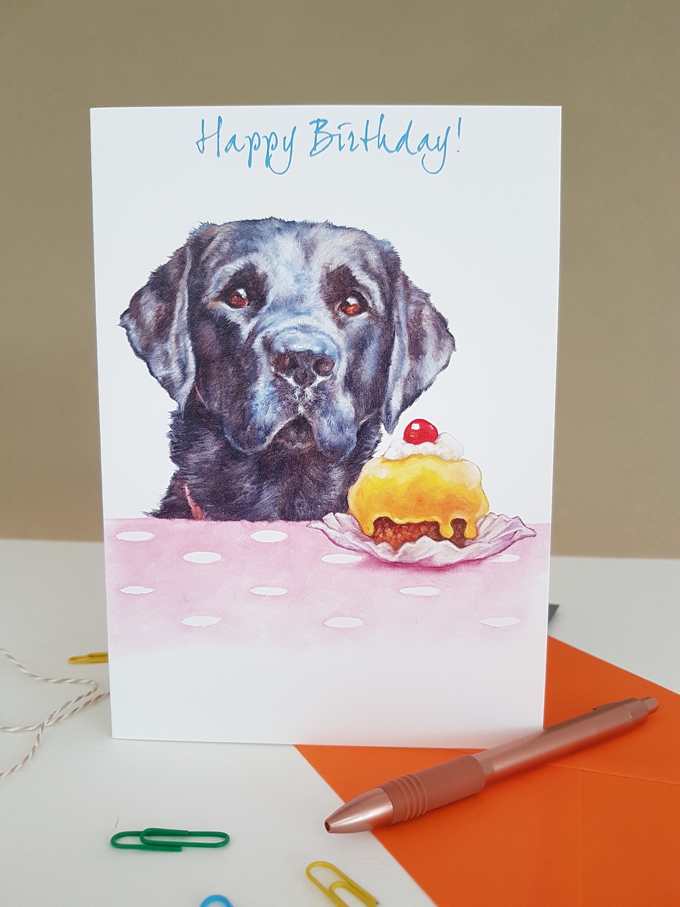 Labrador Birthday Card for Him & Her Dog Birthday Card | Etsy