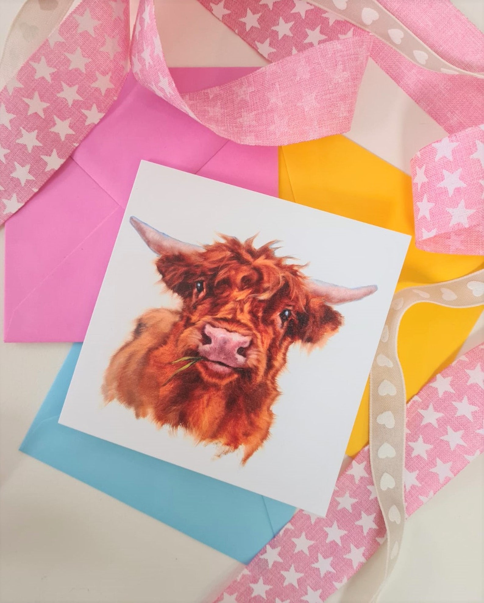 Highland Cow Card Birthday Card Farm Yard Card Love - Etsy