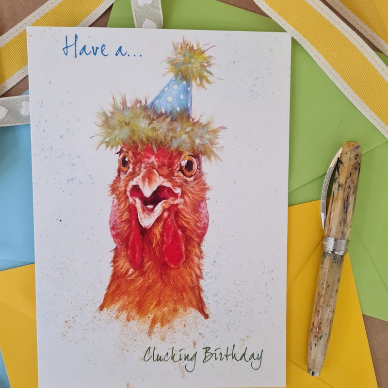 Chicken Birthday Cards - Etsy