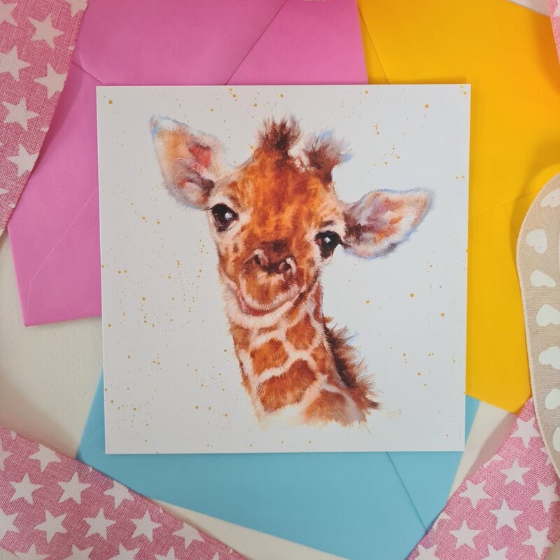 Giraffe Card - Etsy UK
