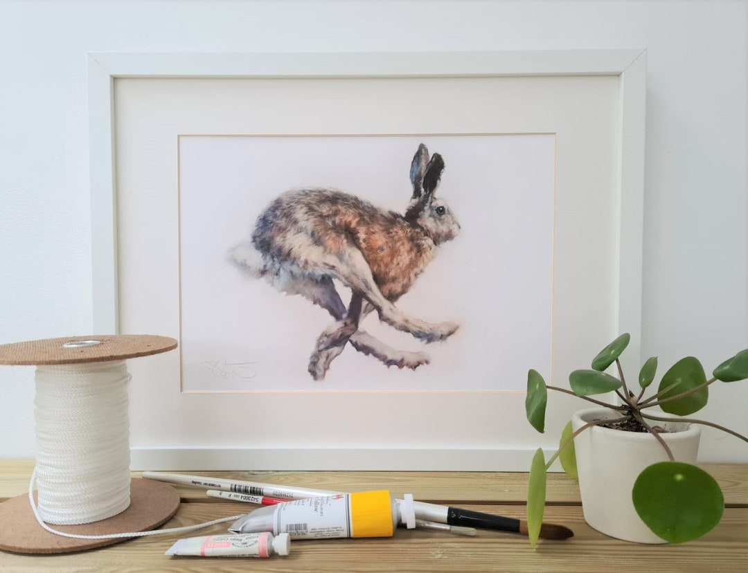 Hare Print Hare Wildlife Gift Hare Gift Christmas Gift for Her & Him - Etsy