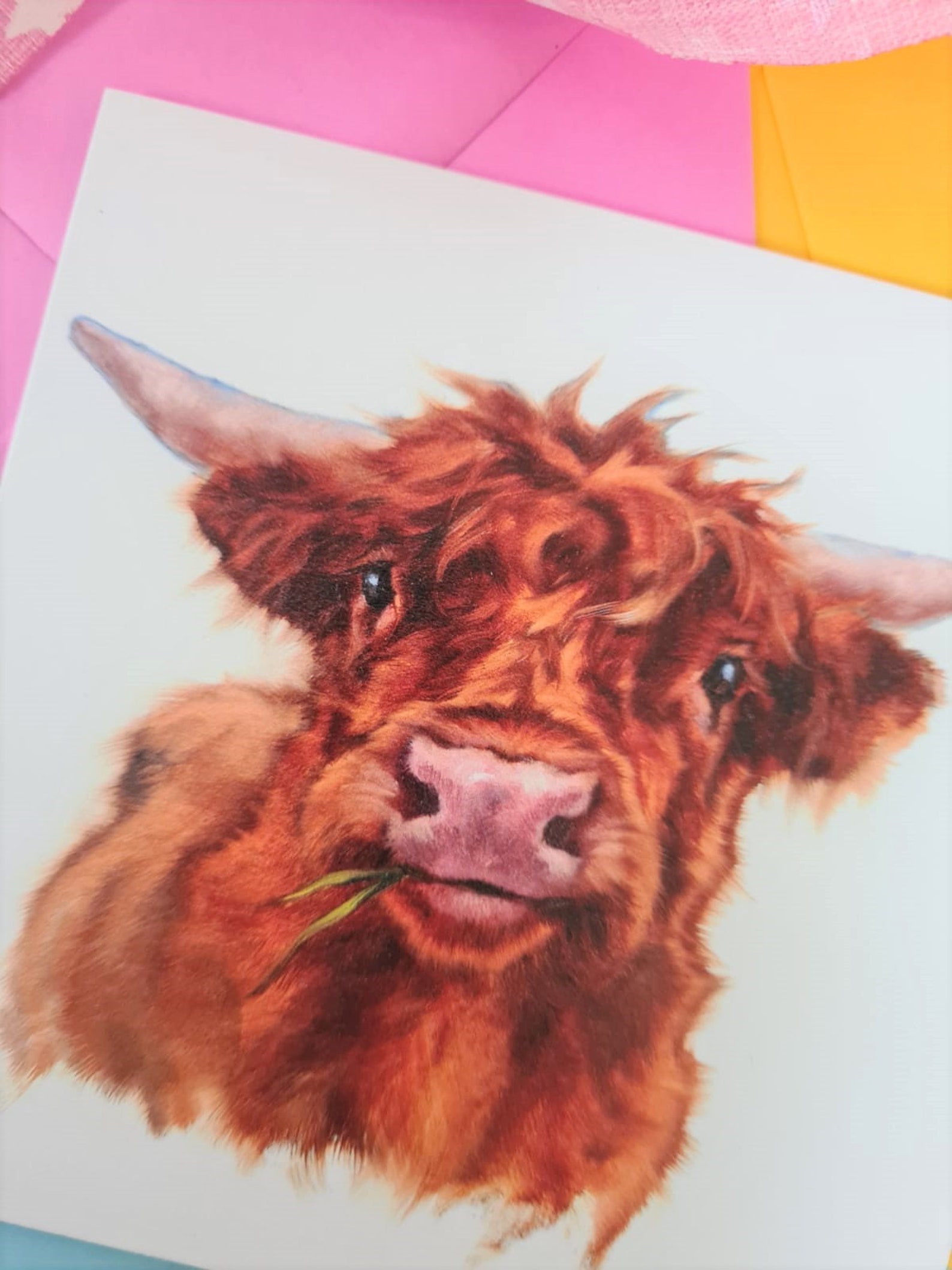Highland Cow Card Birthday Card Farm Yard Card Love - Etsy