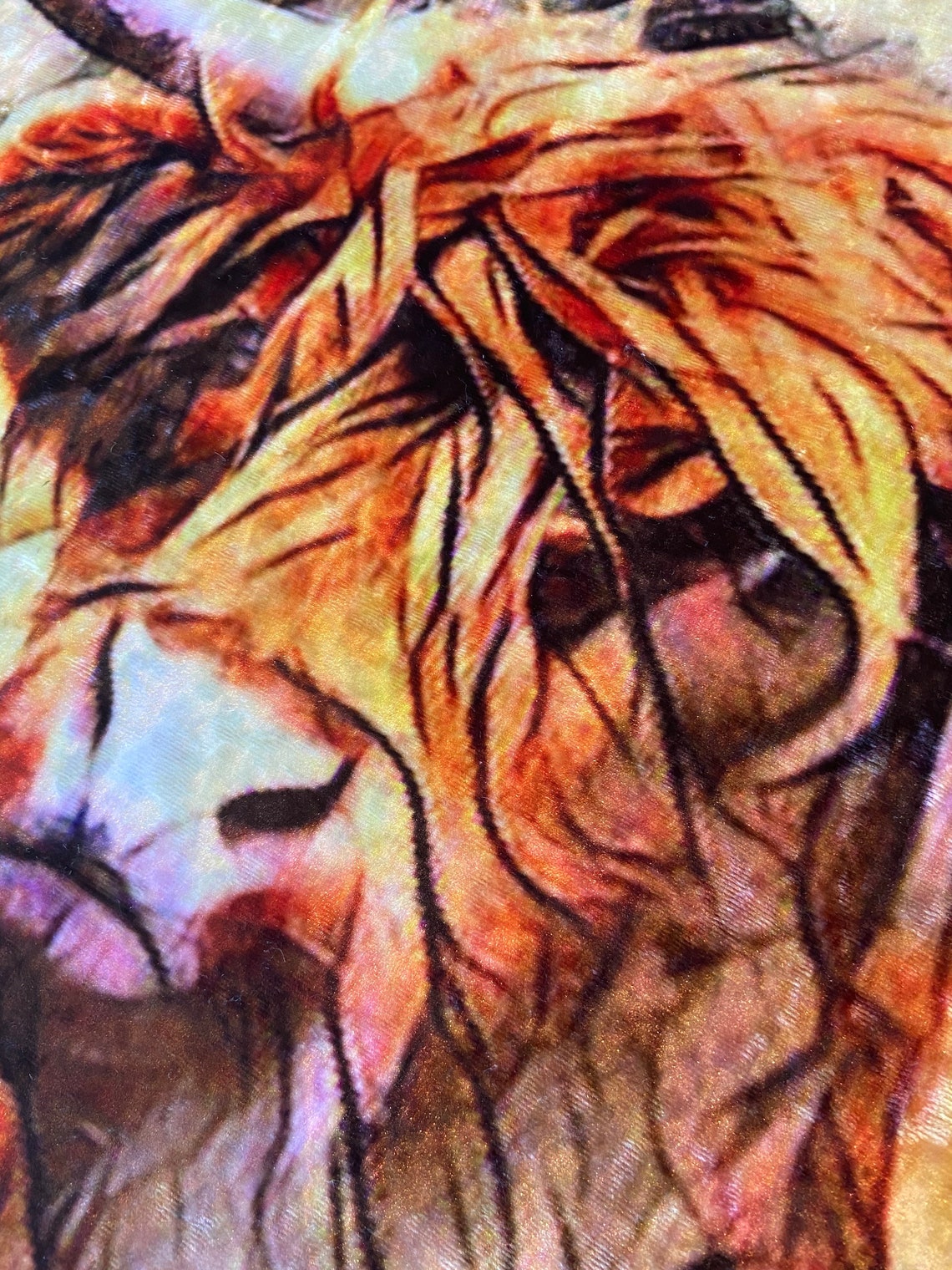 Highland Cow Fringe Rug Scottish Gifts Home Decor 105cm X | Etsy UK