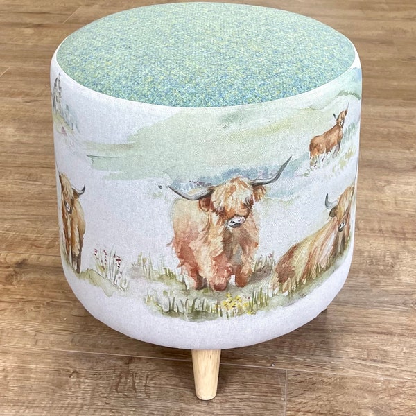 Highland Cow Footstool - Etsy