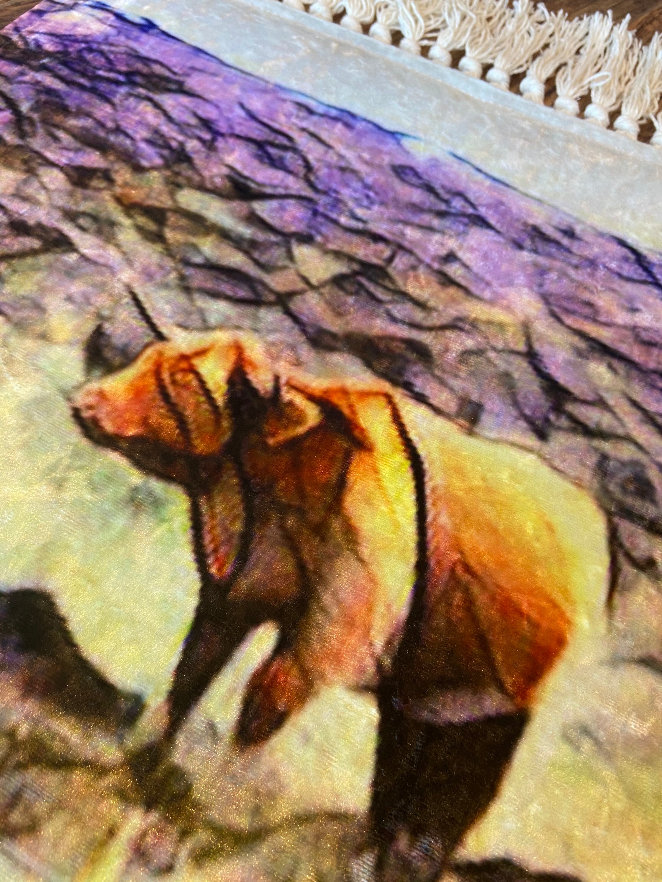 Highland Cow Fringe Rug Scottish Gifts Home Decor 105cm X - Etsy UK