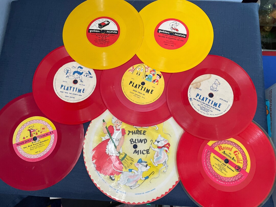 Vintage Childrens Records 45s Collectible Records Vinyls - Etsy