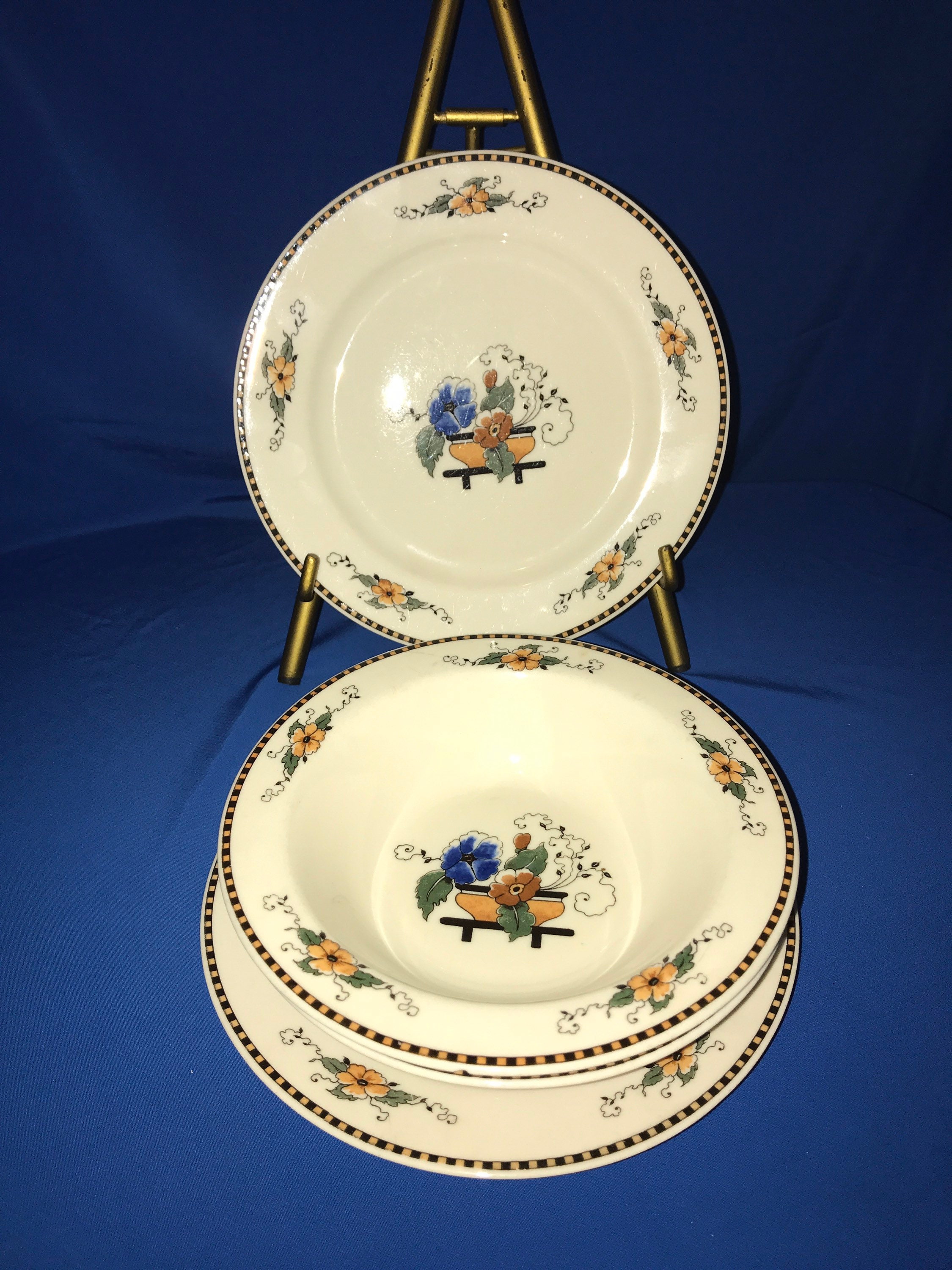 Plates Vintage Old Ivory Syracuse China Vintage China Old China Desert ...