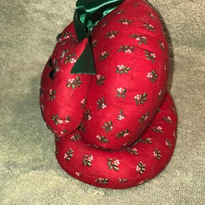 Small Red Floral Fabric Door Stop - Etsy