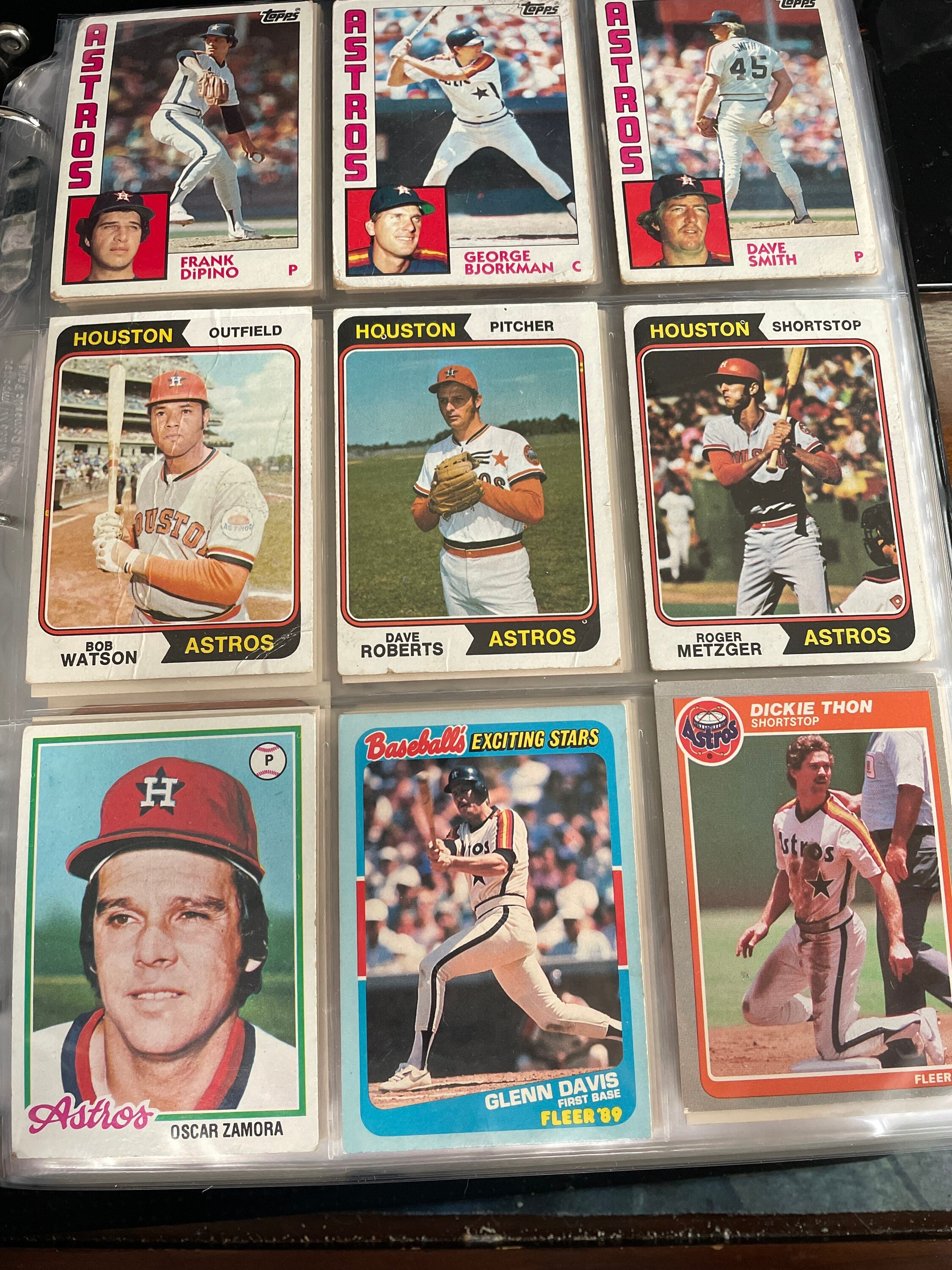The Houston Astros Mlb Trading Cards 1970s To The 90s Mlb | Etsy