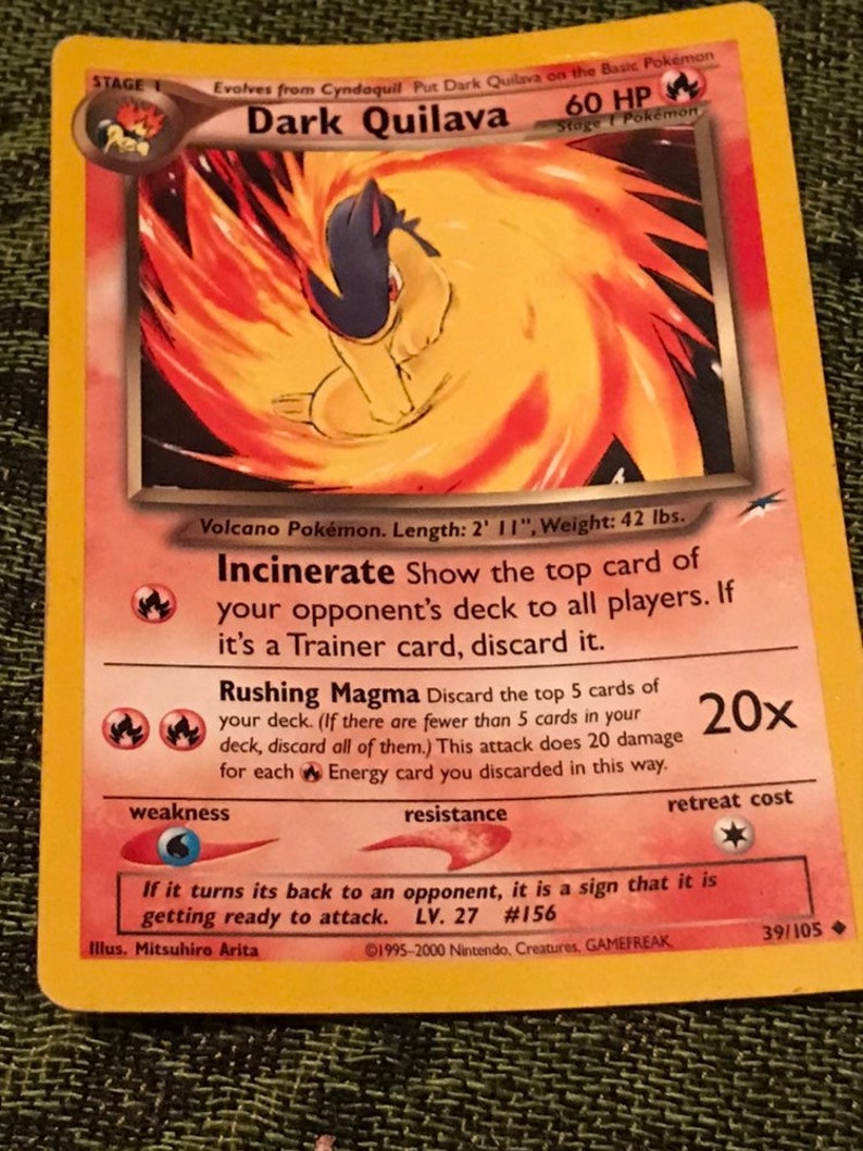Lot Of 11 Pokemon Cards 1995 2000 Nintendo Gamefreak Etsy