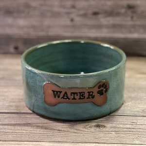 Set of TWO Pottery Dog Dishes, Dog Food and Water Bowls Made to Order ...