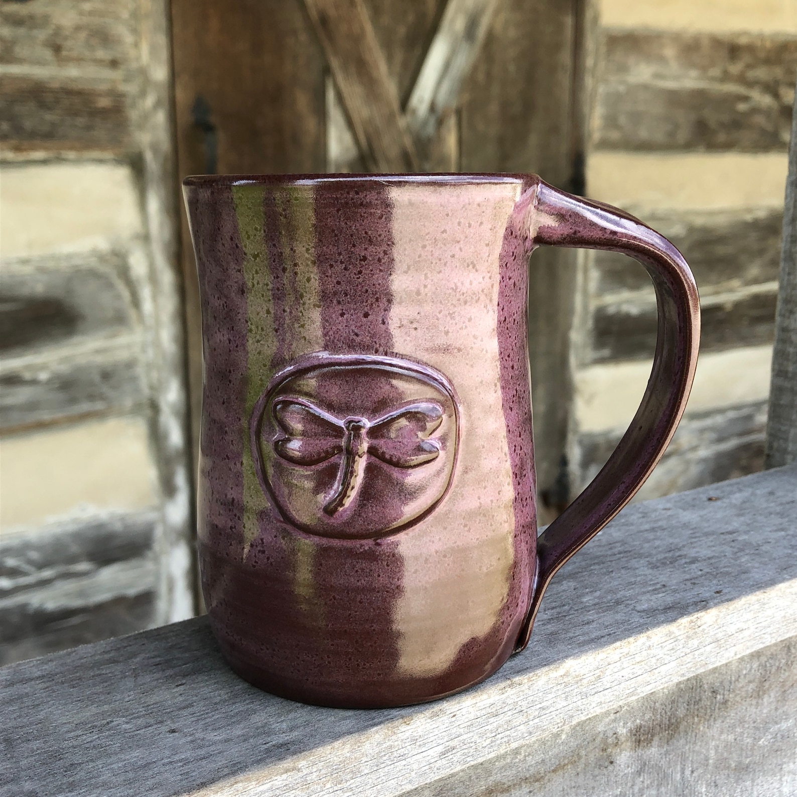 Dragonfly Pottery Dinnerware Set: Wheel Thrown Stoneware ONE Place ...