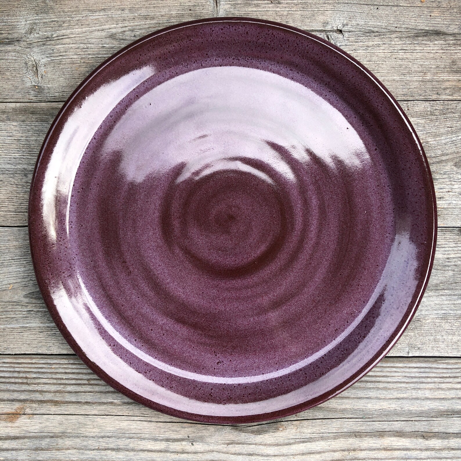 Purple Pottery Dinner Plate **made to Order** - Etsy