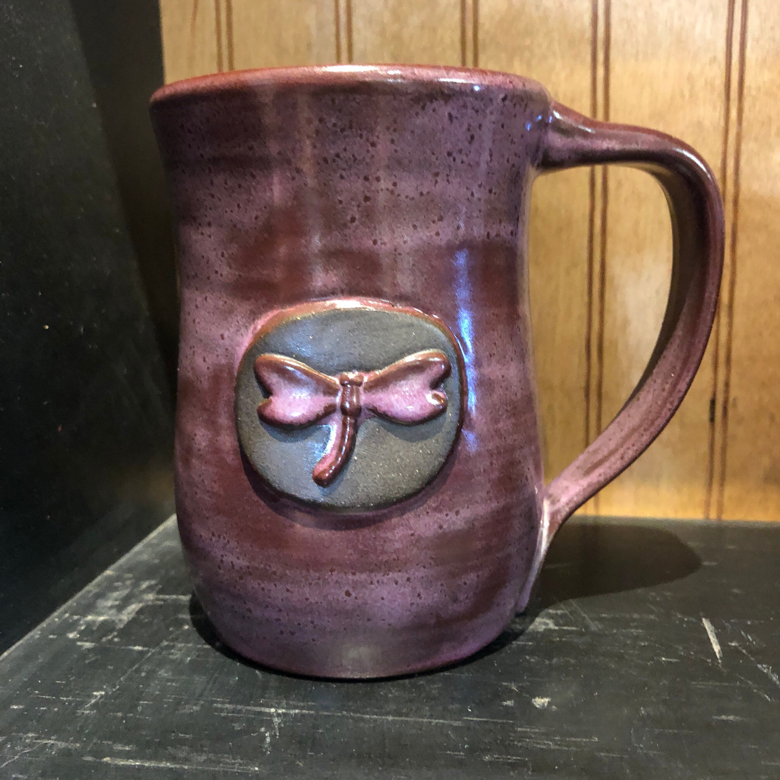Purple Dragonfly Pottery Handcrafted Mug Made to Order - Etsy