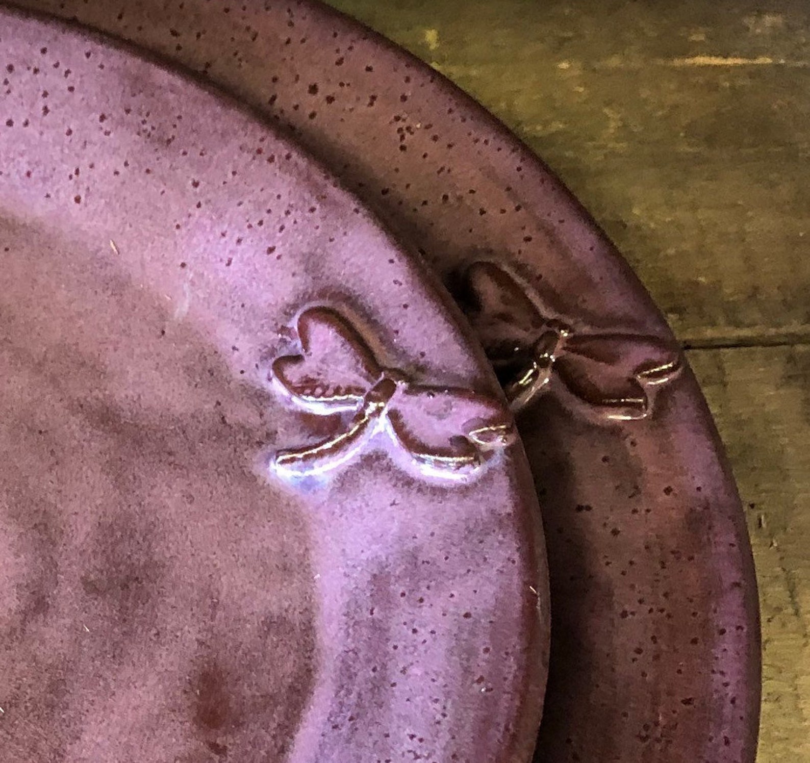 Dragonfly Pottery Dinnerware Set: Wheel Thrown Stoneware ONE Place ...