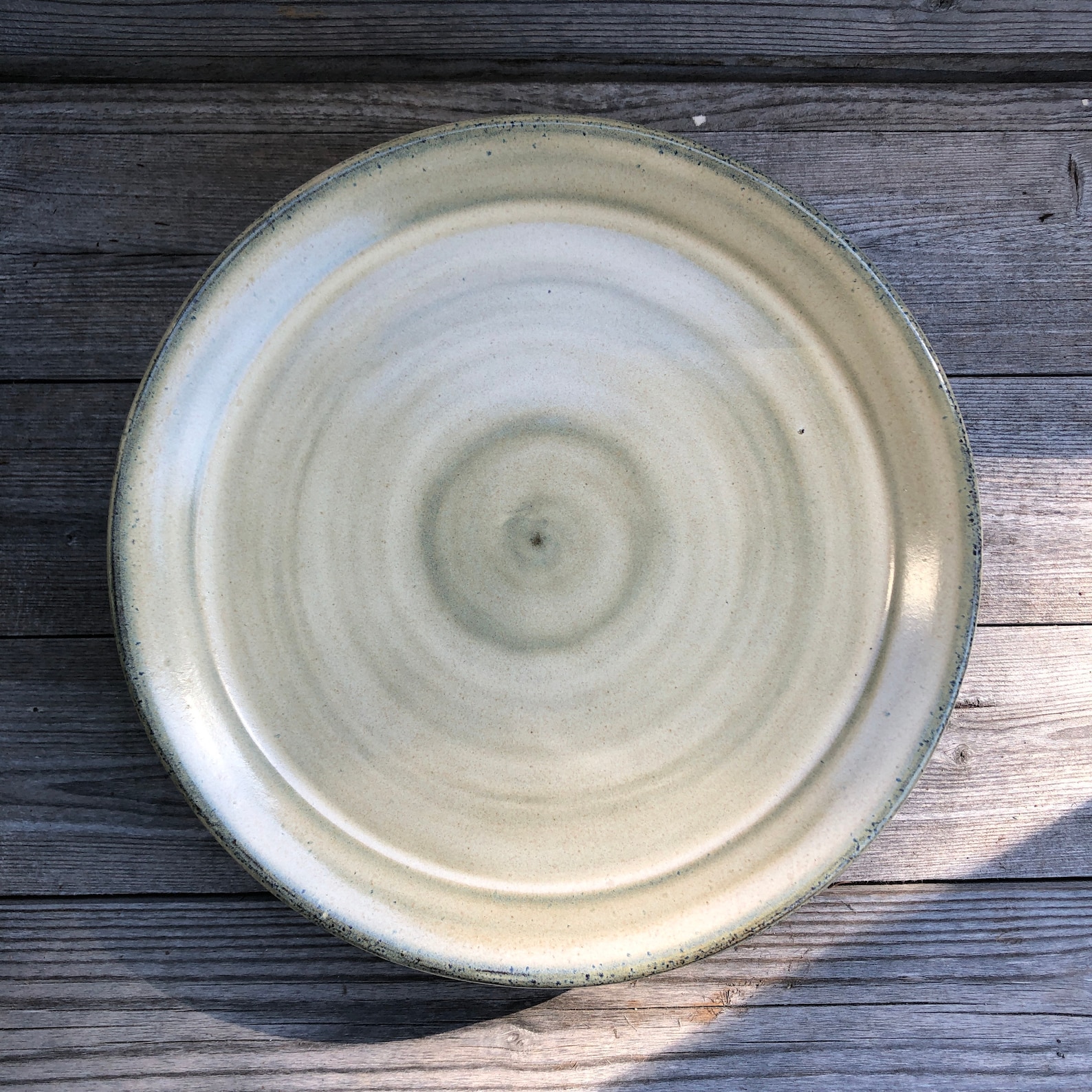 Four Pottery Dinner Plates on Dark Clay Made to Order | Etsy