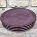 Purple Pottery Dinner Plates Set of Four Made to Order - Etsy