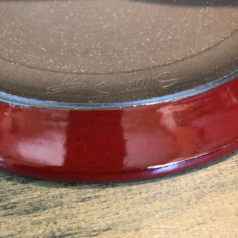 Red Pottery Dinnerware Service for Four Handmade Dishes **made to Order ...