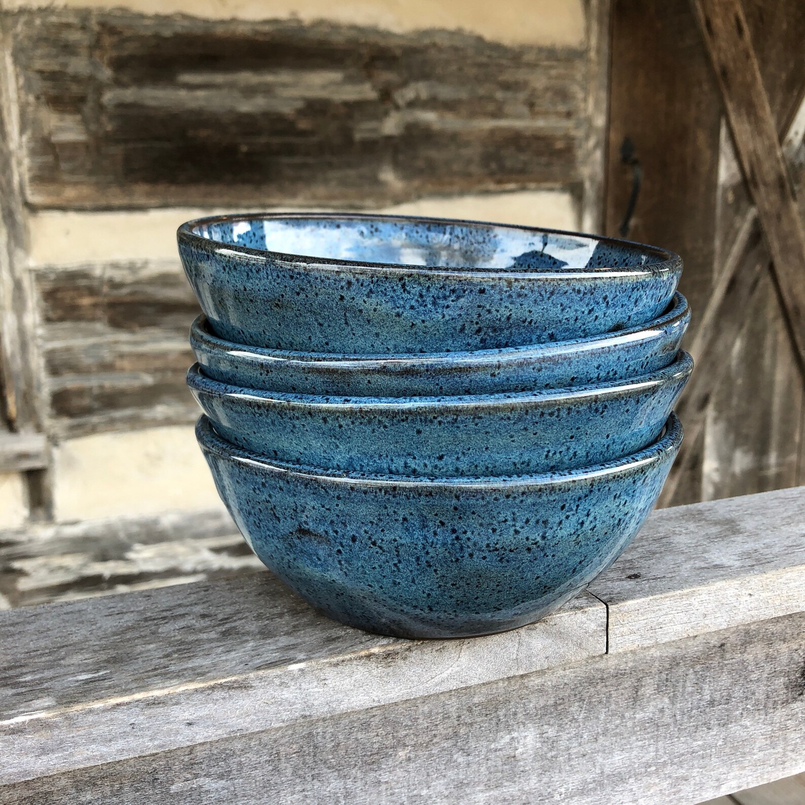 Blue Pottery Bowl, Handmade Soup or Cereal Bowl Made to Order - Etsy