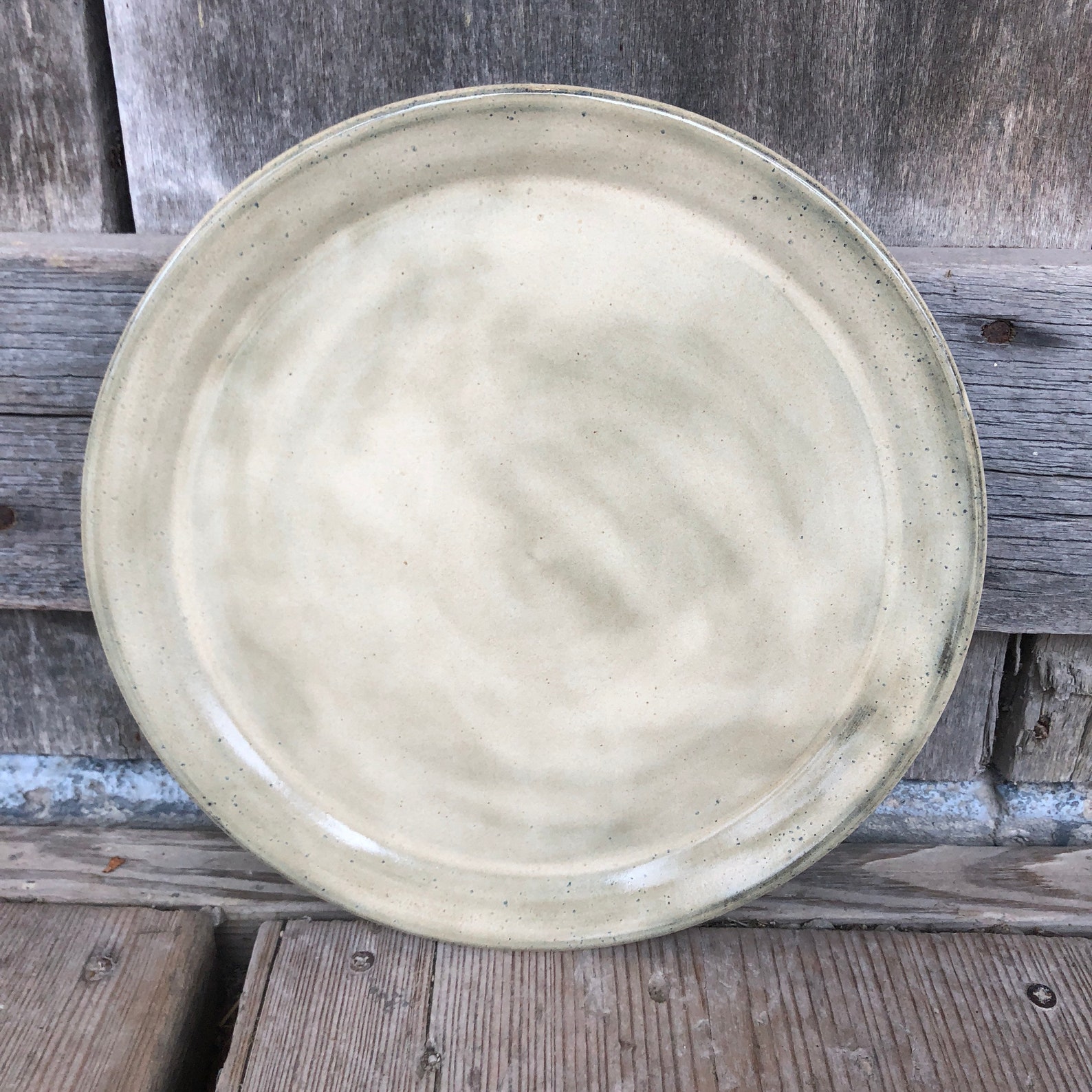 Pottery Dinner Plate on Dark Clay Made to Order - Etsy