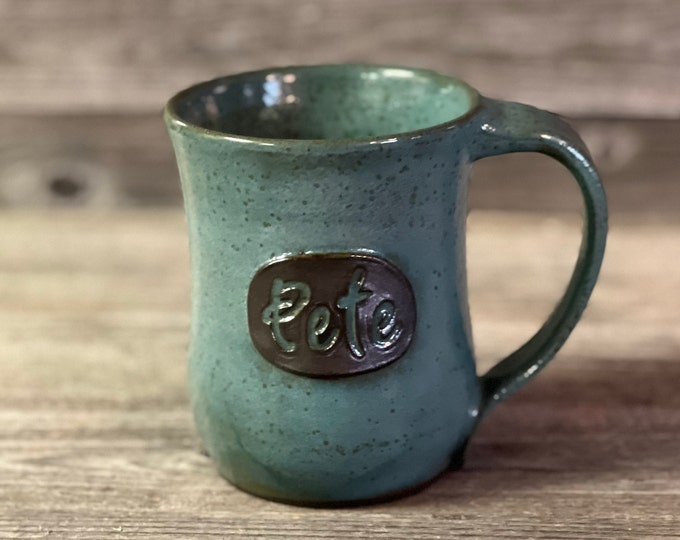 Personalized Pottery Mug With Name, Custom Coffee Cup **made to Order ...