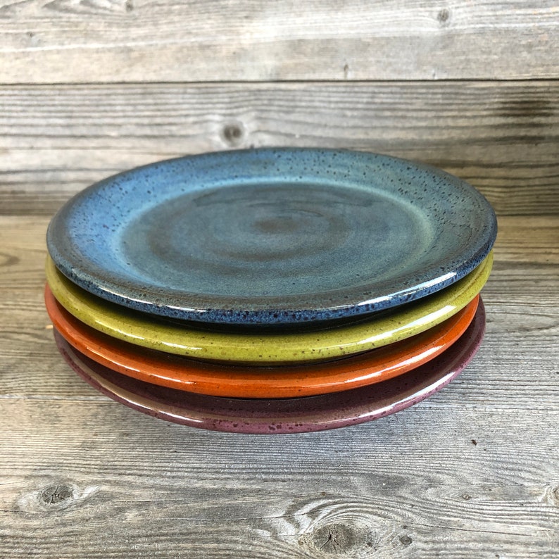 Pottery Salad Plate. Wheel Thrown, Stoneware Pottery **made to Order ...