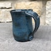 Pottery Mug, Rutile Blue on Dark Clay Wheel Thrown Stoneware *made to ...