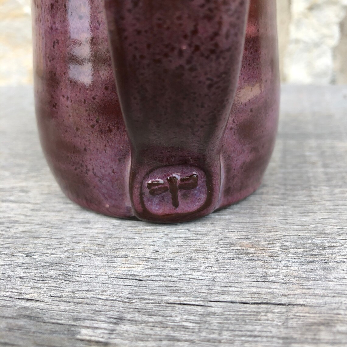 Purple Pottery Mug With Dripping Glaze Made to Order - Etsy