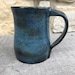 Pottery Mug, Rutile Blue on Dark Clay Wheel Thrown Stoneware *made to ...
