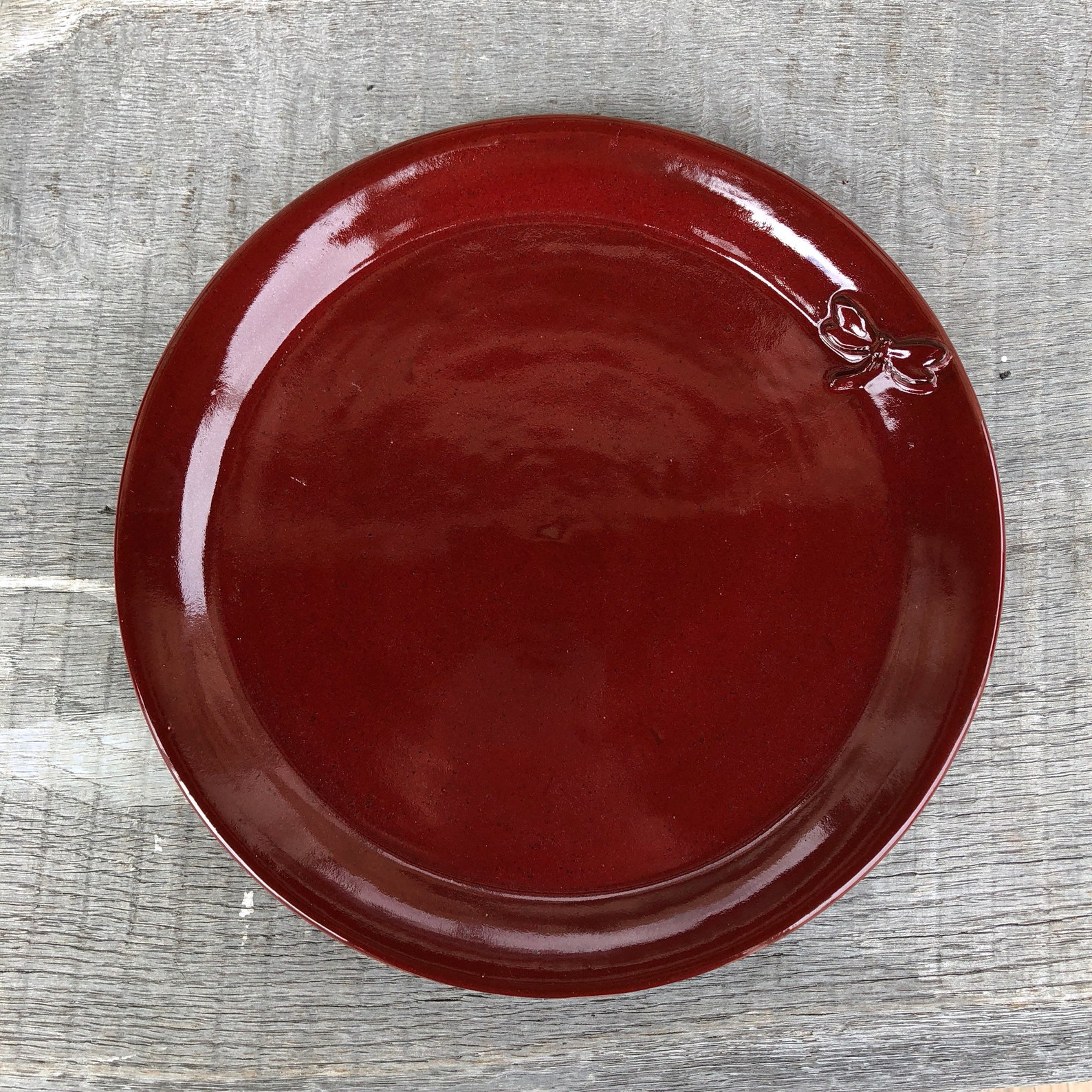 Dragonfly Pottery Dinnerware, Stoneware, Wheel Thrown Place Setting for ...