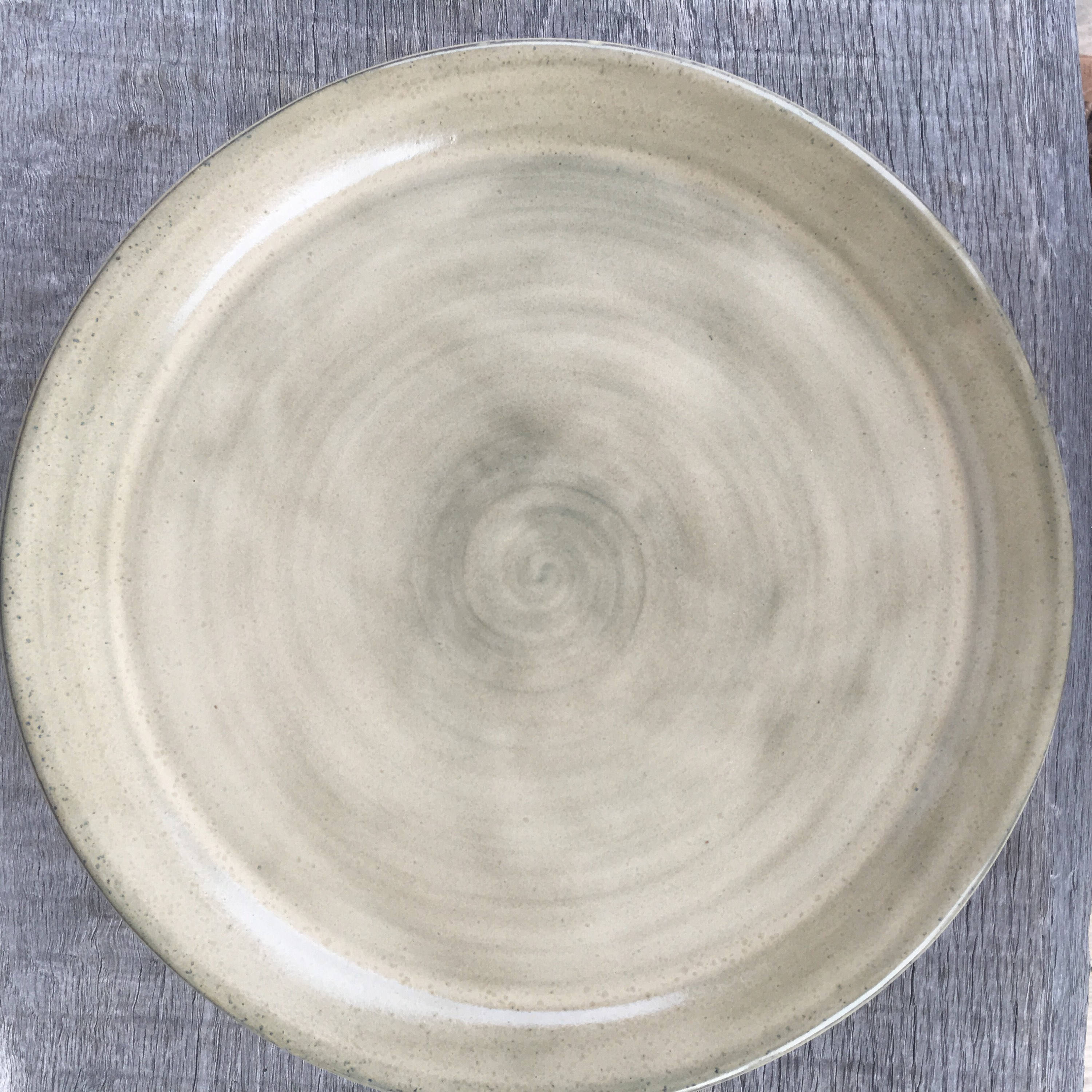 Four Pottery Dinner Plates on dark clay made to order | Etsy