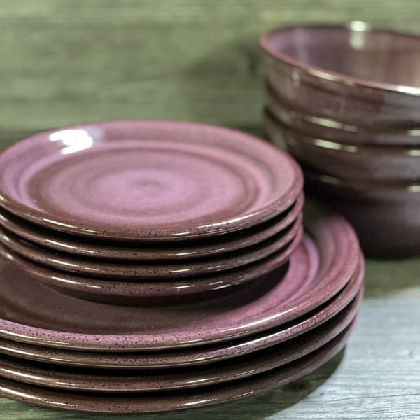 Purple Dishes - Etsy