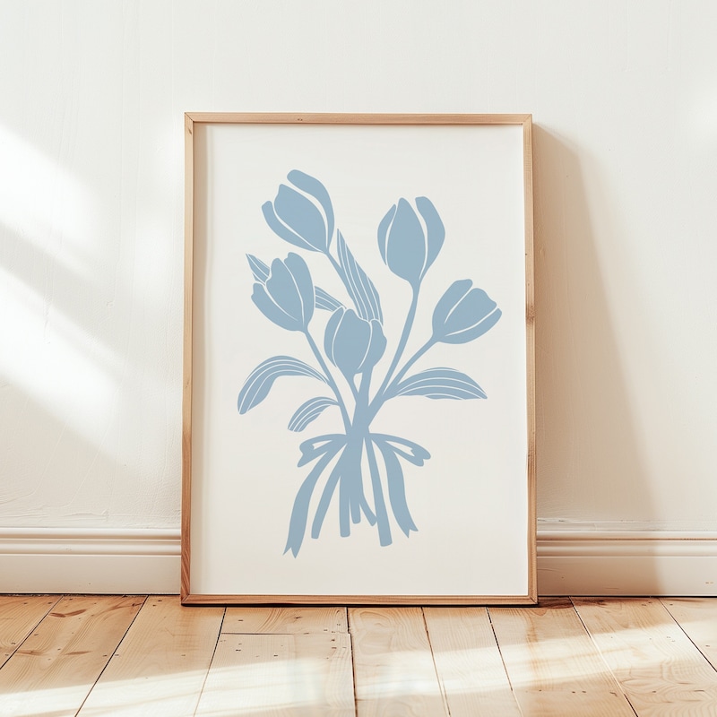 Printable Blue Wall Art - Etsy