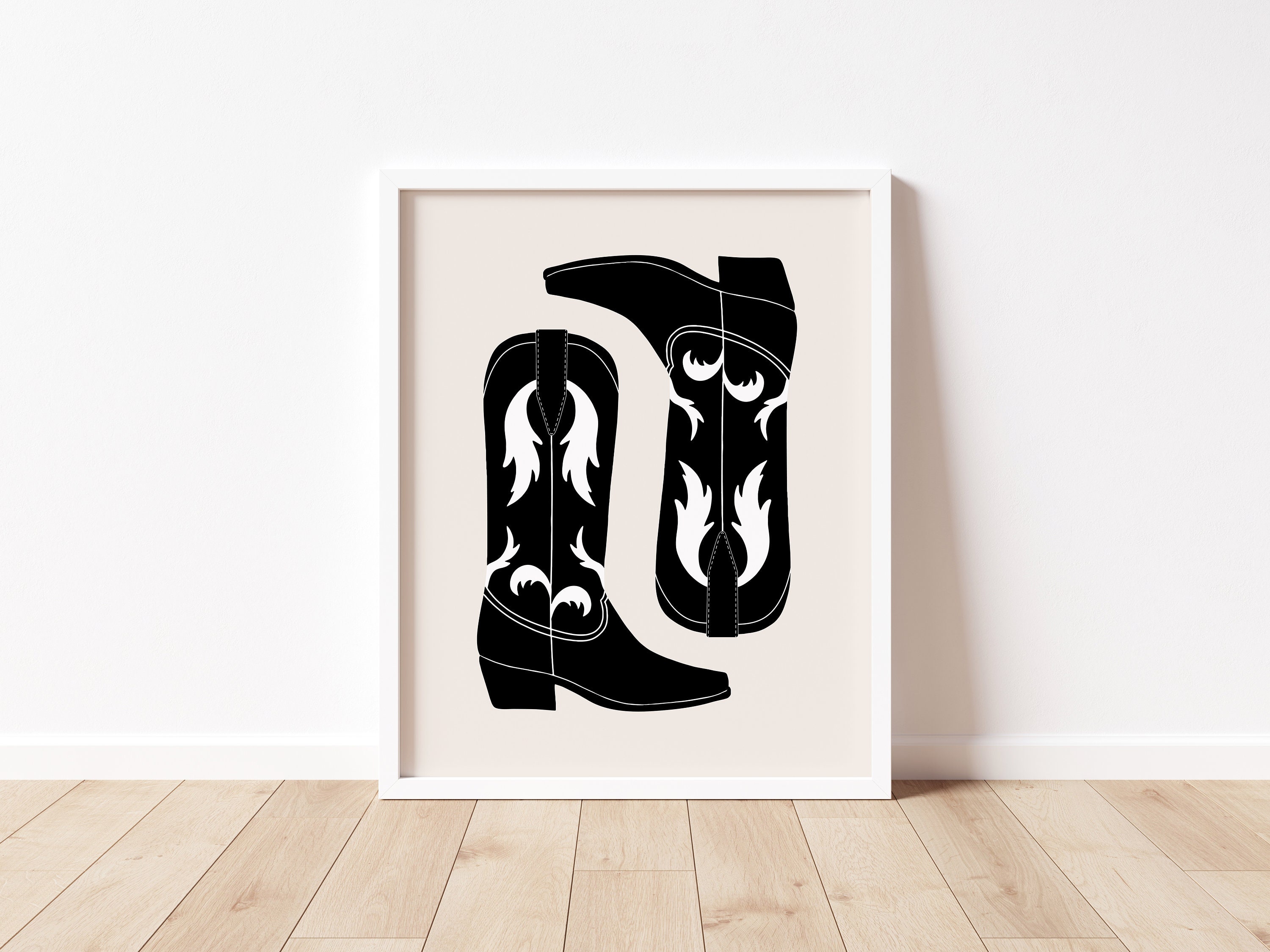 Cowboy Boot Print Cowgirl Print Western Print Cowgirl Boot - Etsy