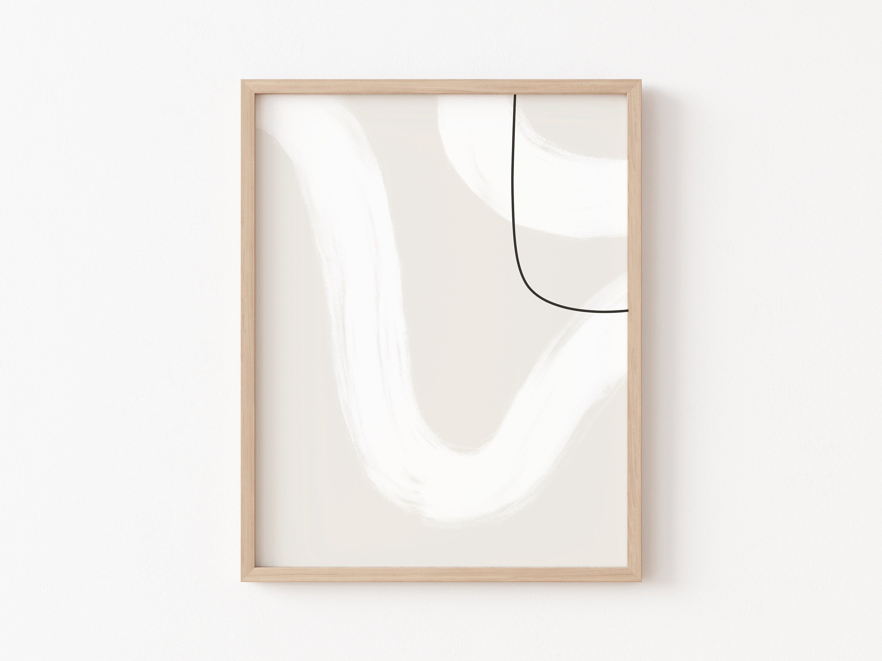 Neutral Wall Art Set of Three Neutral Print Set Minimal - Etsy