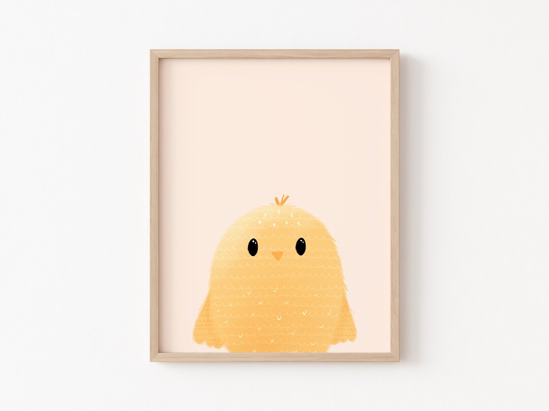 Chick Nursery Printable, Baby Animal Nursery Art, Spring Nursery Print ...