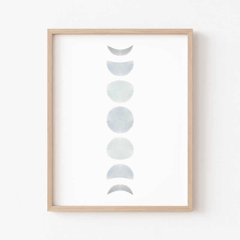 Blue Moon Print - Etsy