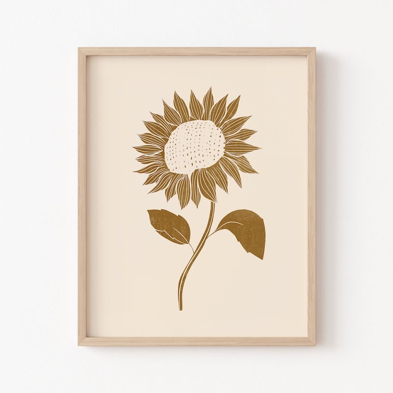 Sunflower Print - Etsy