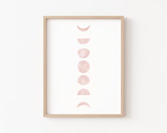 Neutral Moon Print - Etsy