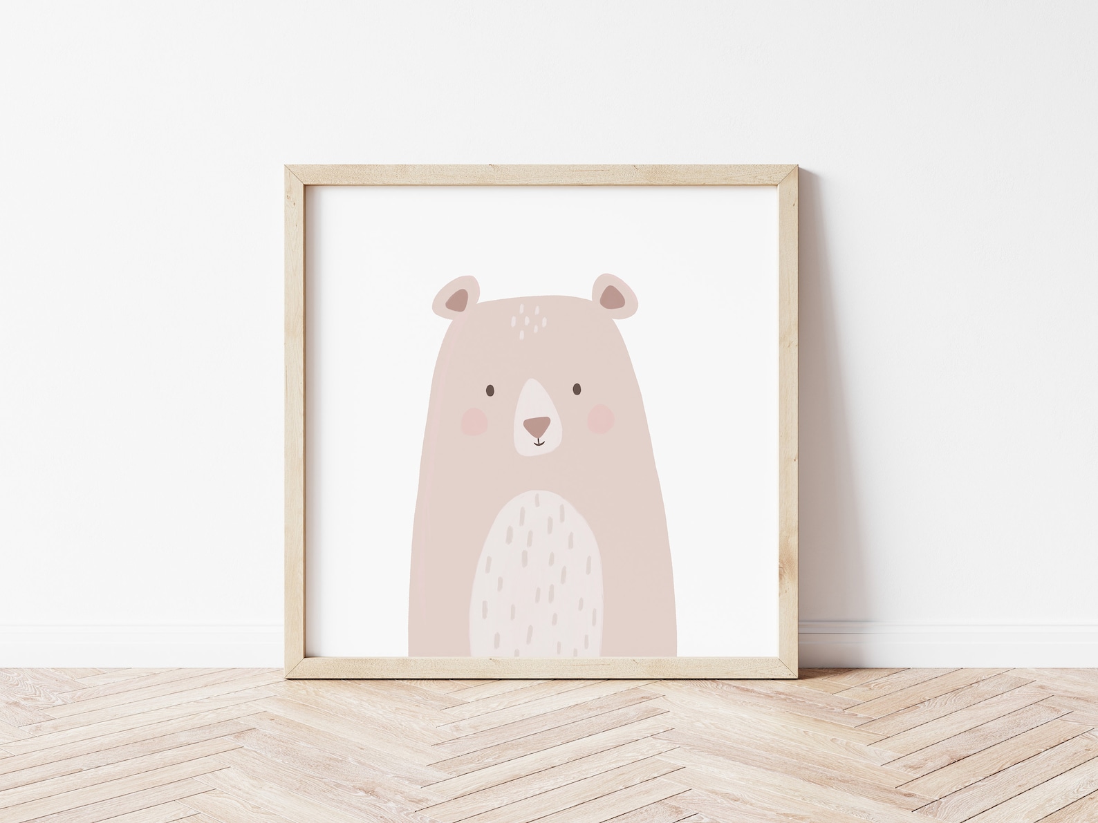 Bear Printable Cute Bear Print Bear Nursery Print Brown | Etsy